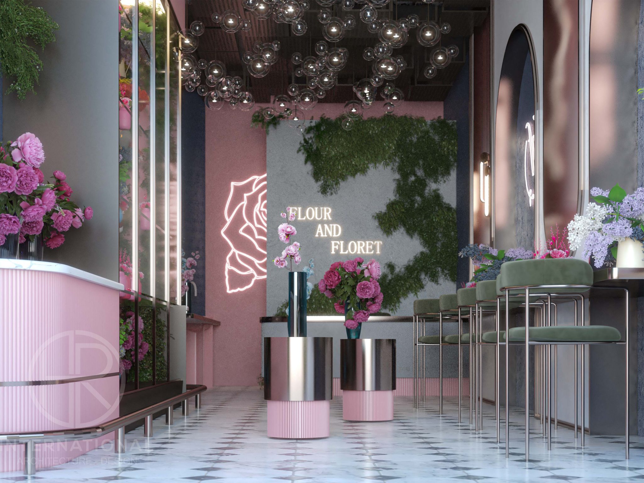 FLOWERS SHOP DESIGN | HRarchZ Architecture Studio